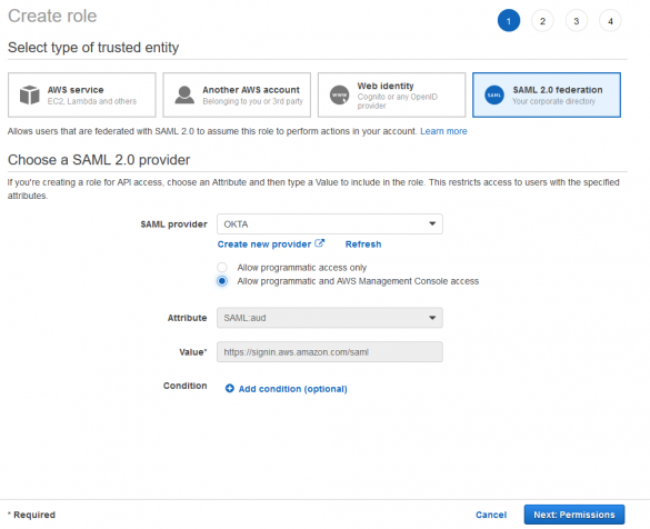 Aws Okta Single Sign On In Aws Console Using Okta And On Prem Active Directory Ad Blog Of