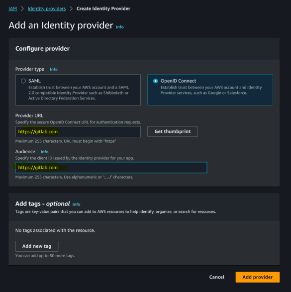 Aws Install Eks Cluster And Ingress Controller Using Terraform And Gitlab Using Oidc And Web